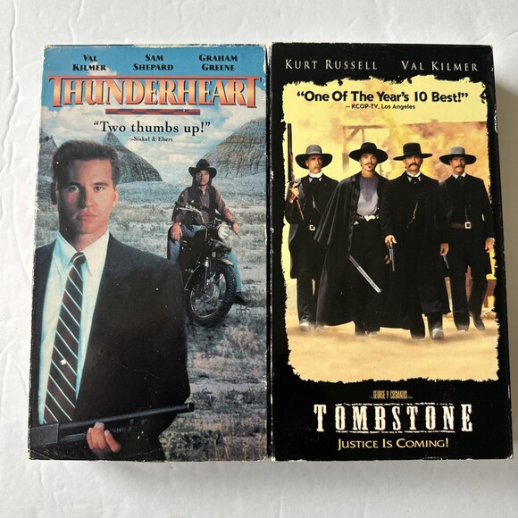 Media | Val Kilmer Tombstone Thunderheart Vhs Lot Kurt Russell Bill ...